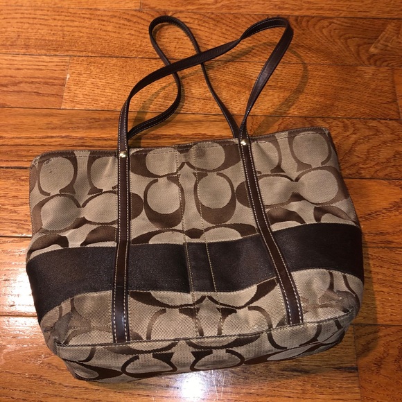 Coach | Bags | Coach Bag Signature Logo Canvas | Poshmark